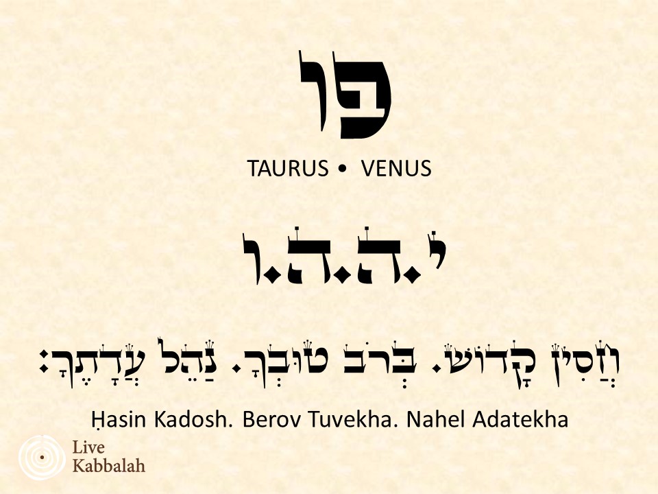 Iyar – Taurus | Live Kabbalah
